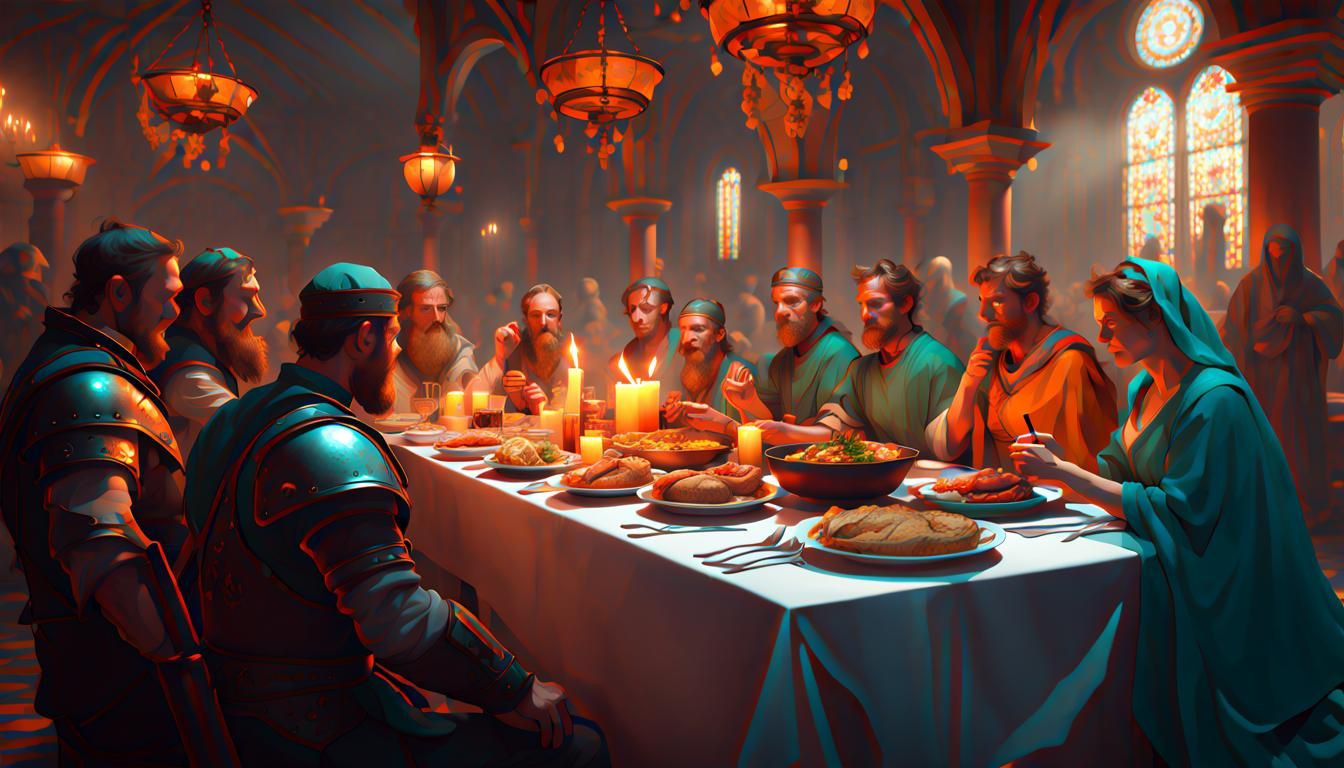 MacBeth Dinner Scene - AI Generated Artwork - NightCafe Creator