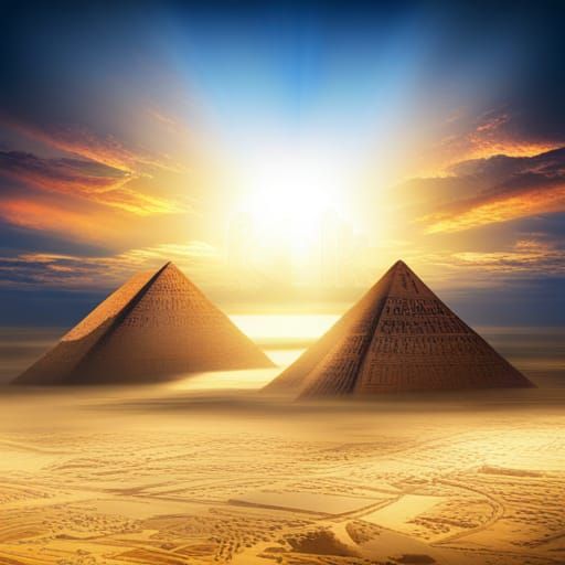 PYRAMIDS - AI Generated Artwork - NightCafe Creator