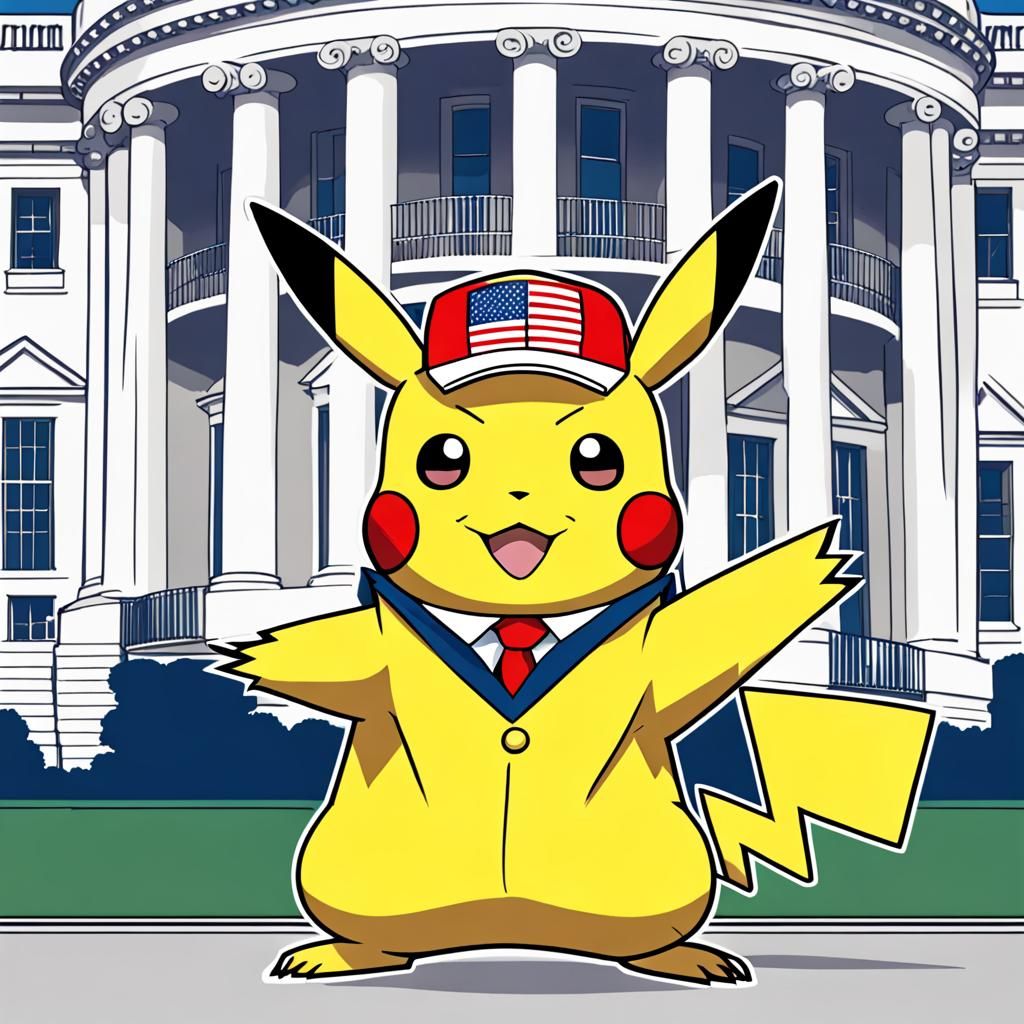 Pikachu President ! - AI Generated Artwork - NightCafe Creator