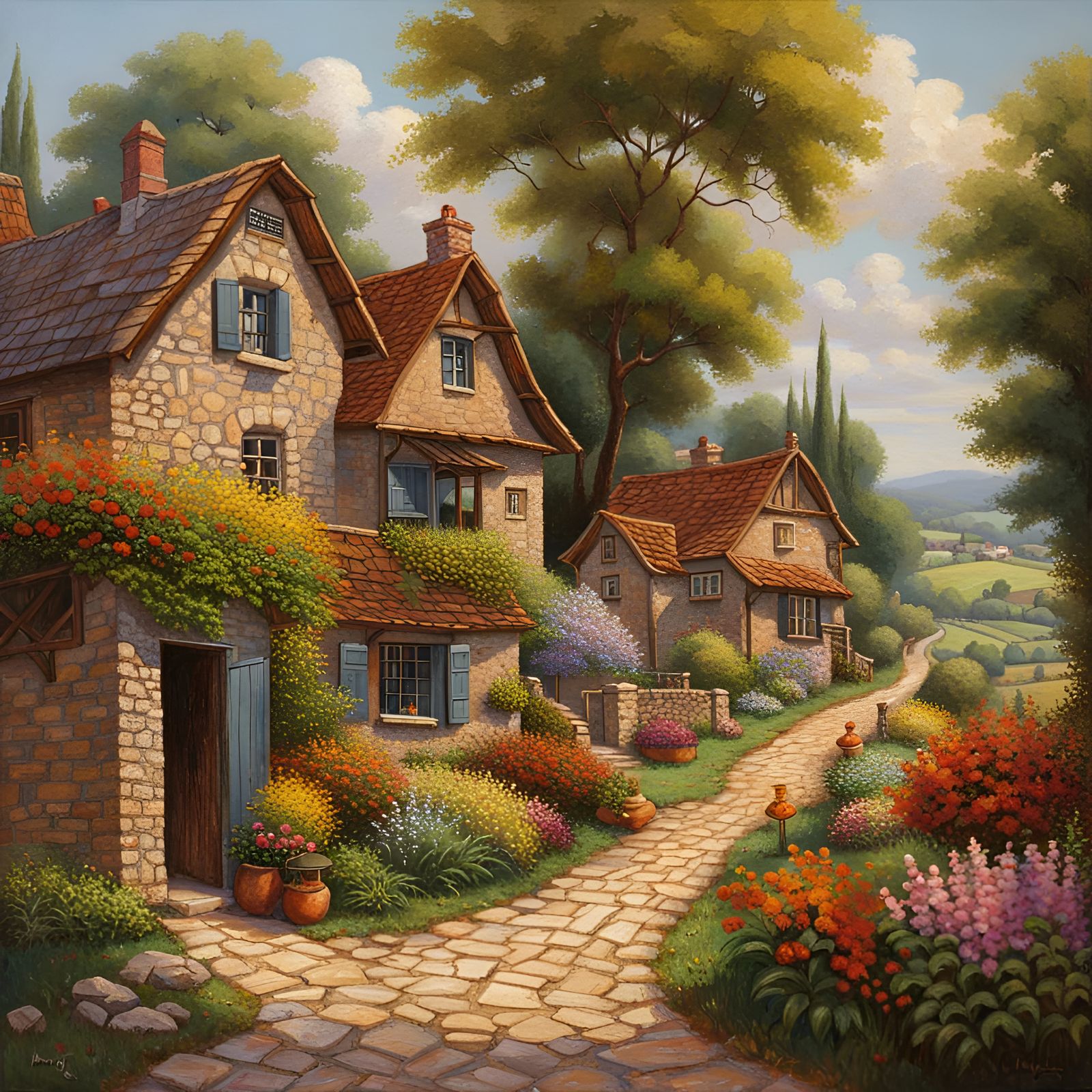 Village of Fadmoor, North Yorkshire - AI Generated Artwork - NightCafe Creator