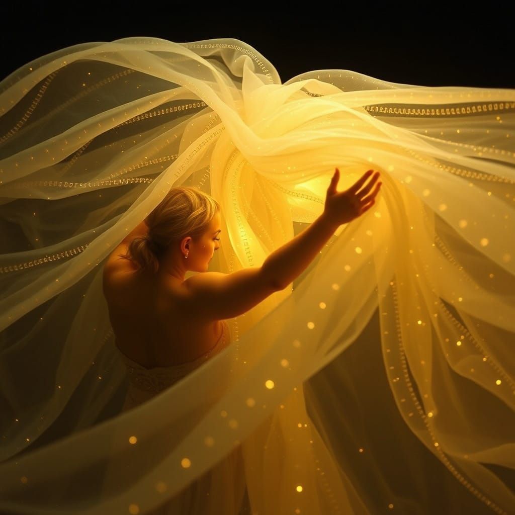 Overlarge veil - Luminous Veil of Intimate Connection