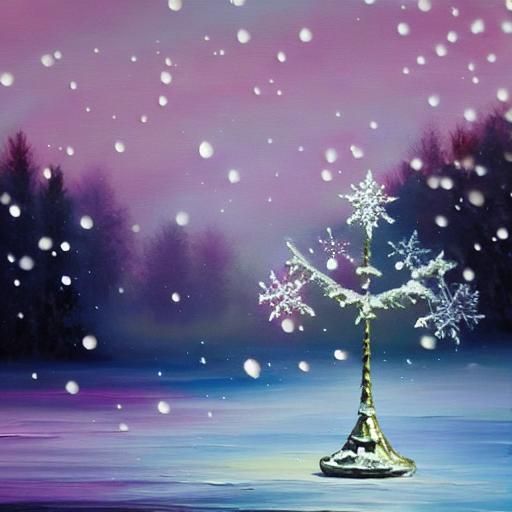 snowfall - AI Generated Artwork - NightCafe Creator