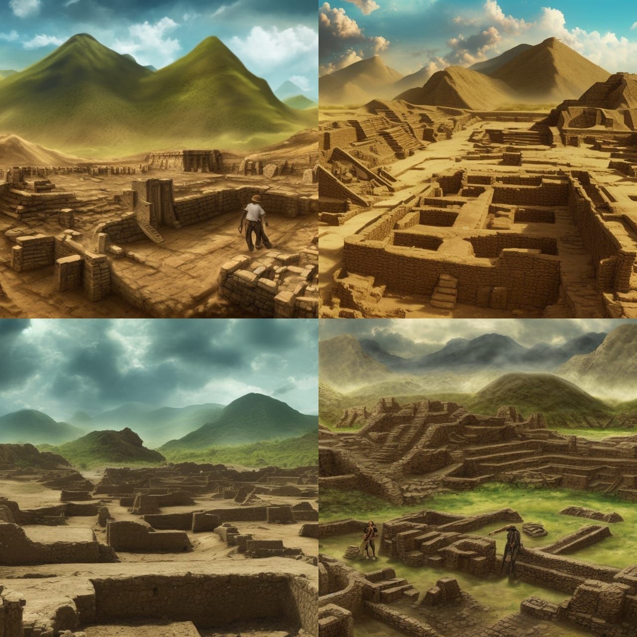 archaeological dig site - AI Generated Artwork - NightCafe Creator