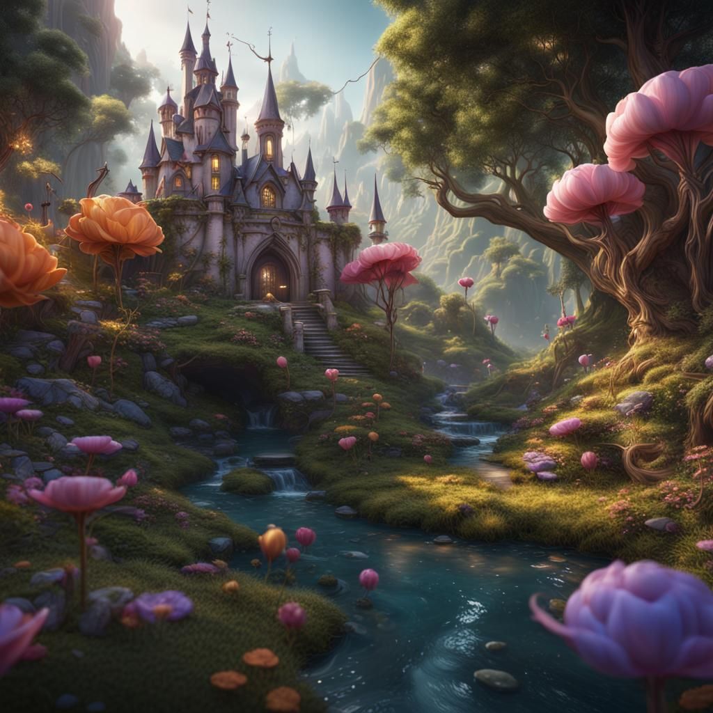 Whimsical Fairy Wonderland - AI Generated Artwork - NightCafe Creator