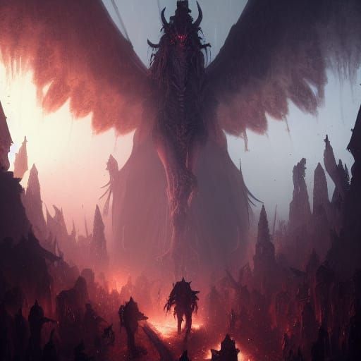 Corrupted angel BBEG - AI Generated Artwork - NightCafe Creator