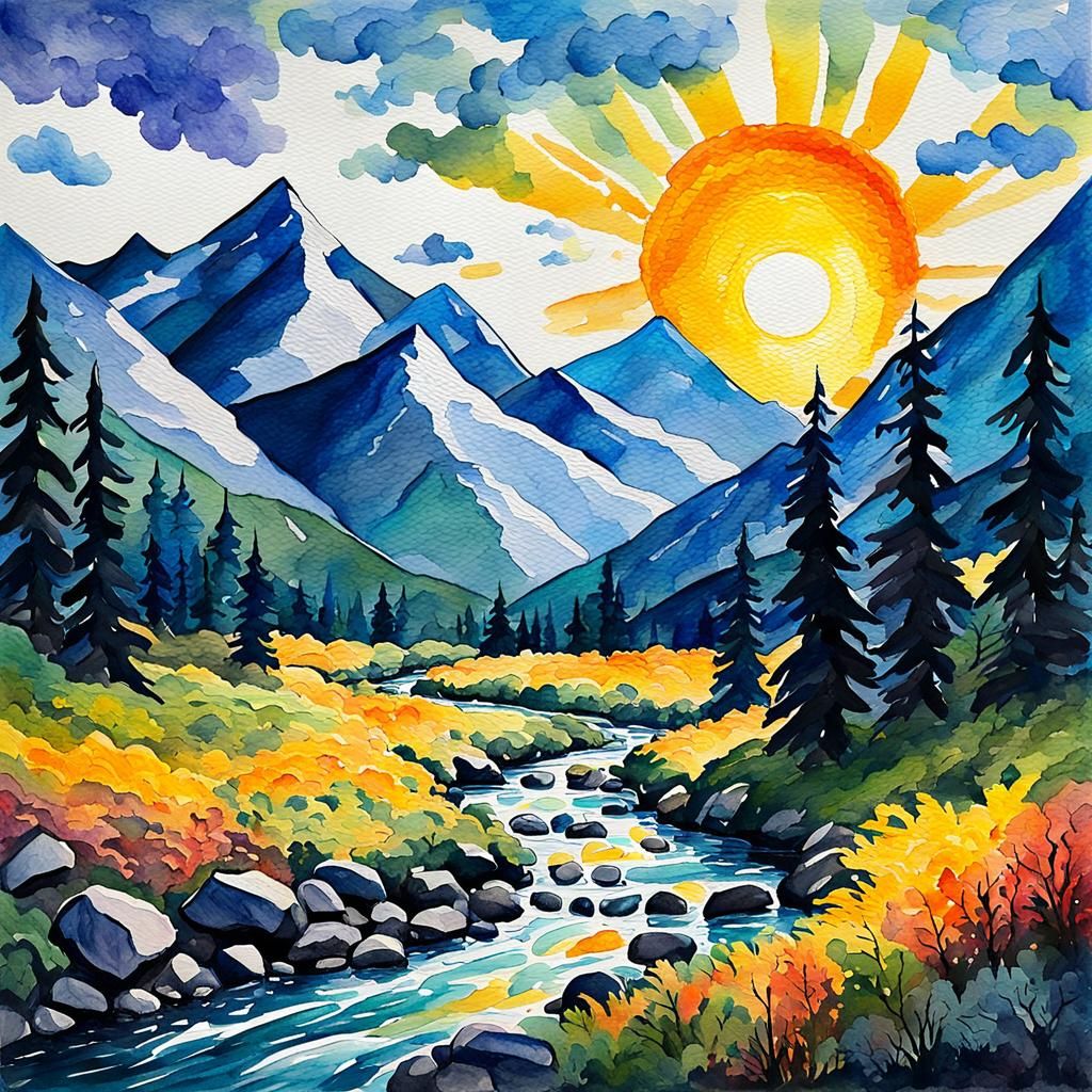 Watercolor - AI Generated Artwork - NightCafe Creator