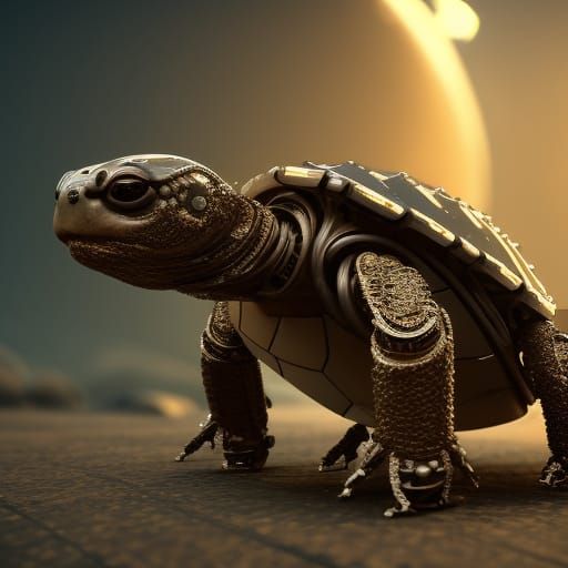 Robot Turtle - AI Generated Artwork - NightCafe Creator