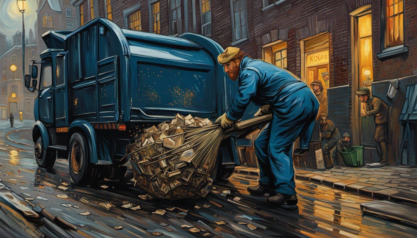 Vincent van Gogh: The Garbage man - AI Generated Artwork - NightCafe ...
