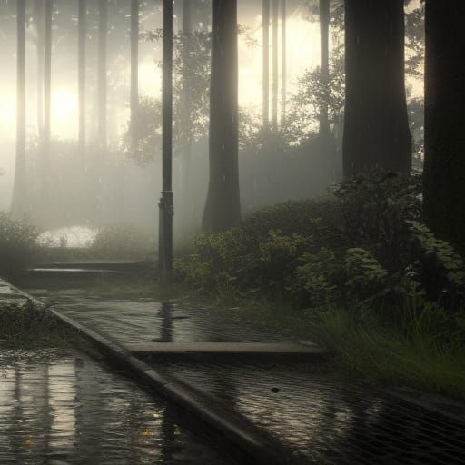 Rain - AI Generated Artwork - NightCafe Creator