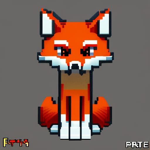 8bit pixel art style of a fox - AI Generated Artwork - NightCafe Creator