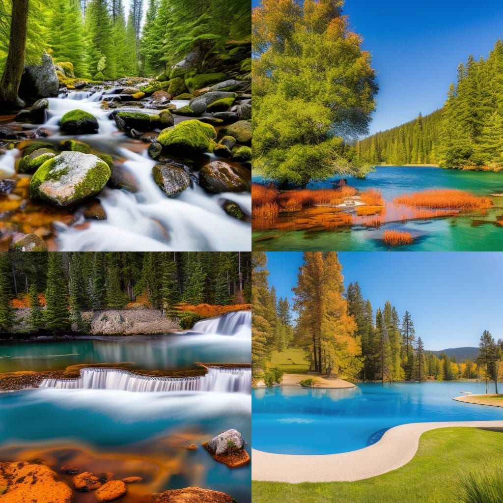 Yellowstone Hot Springs - AI Generated Artwork - NightCafe Creator