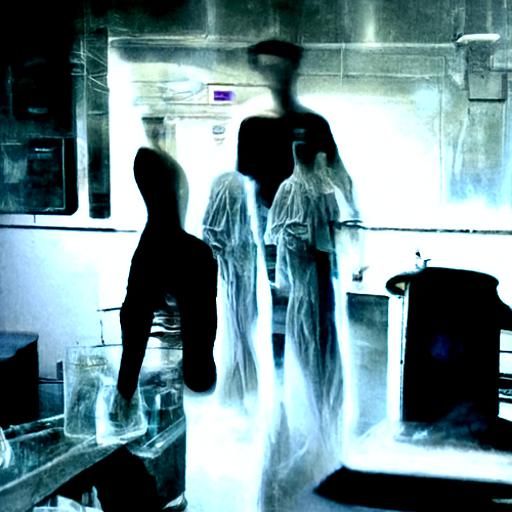 Ghosts in a morgue - AI Generated Artwork - NightCafe Creator