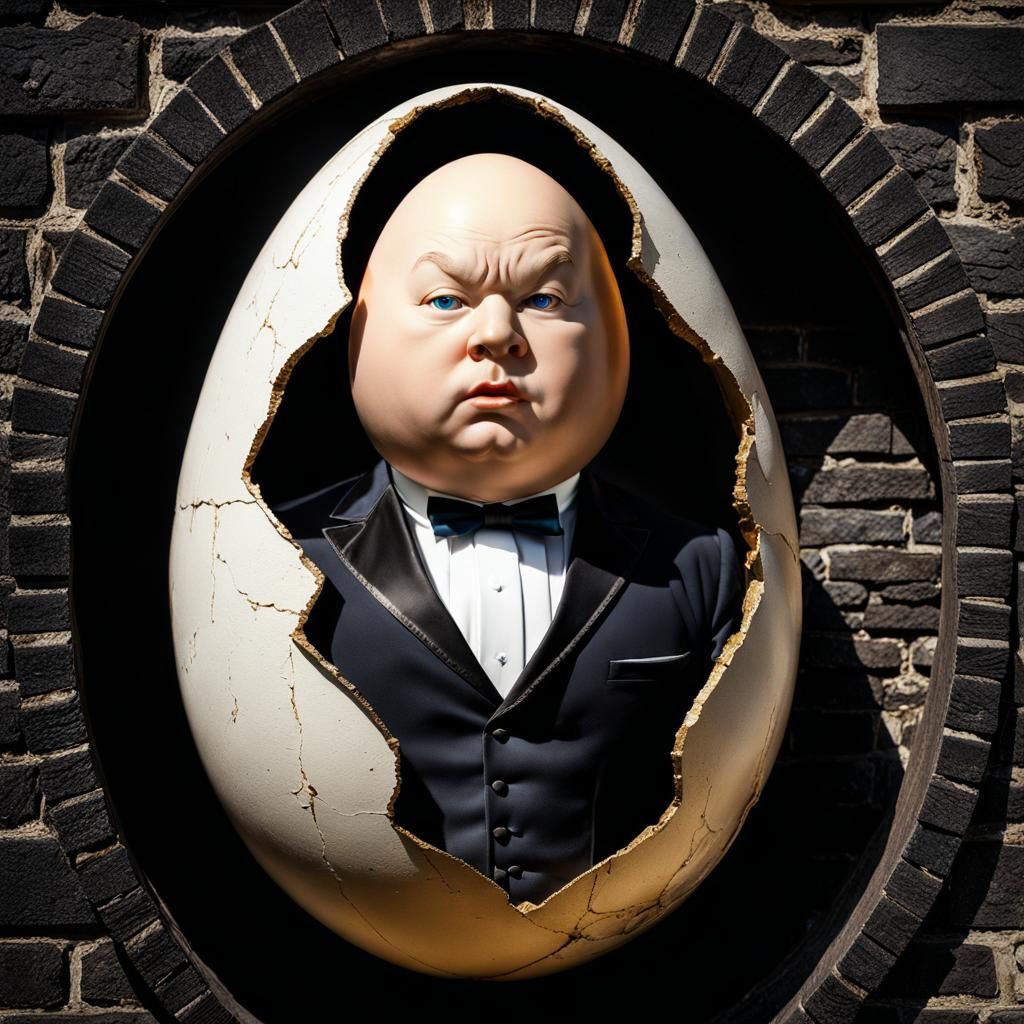 the real humpty dumpty in an egg?! - AI Generated Artwork - NightCafe ...