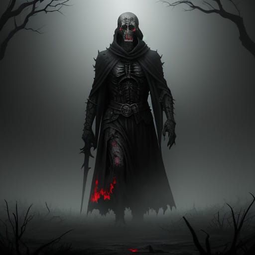 Gothic Horror Zombies Devour the Living in a Haunt... - AI Art