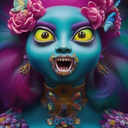 Marvellous Manic Monster - AI Generated Artwork - NightCafe Creator