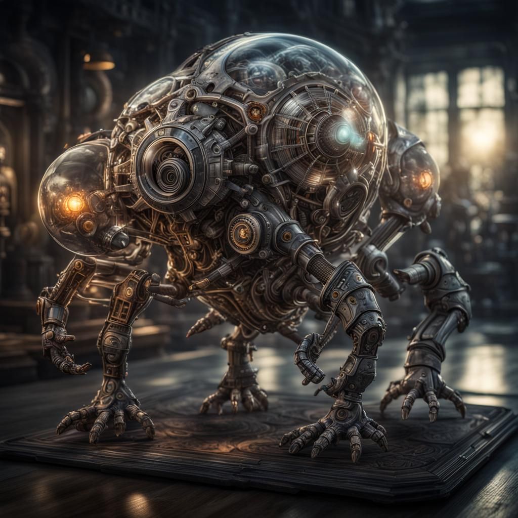 Cyberpunk machine - AI Generated Artwork - NightCafe Creator