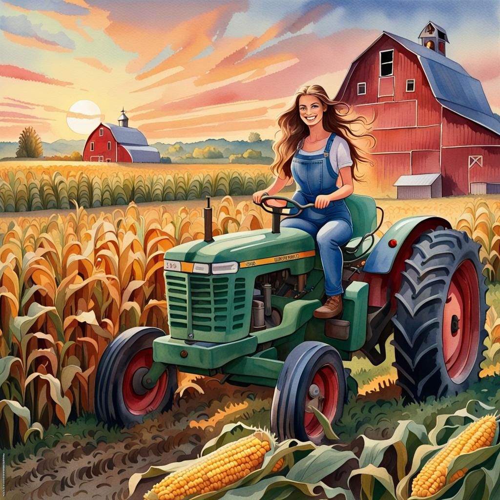 A HAPPY FARM LIFE - AI Generated Artwork - NightCafe Creator