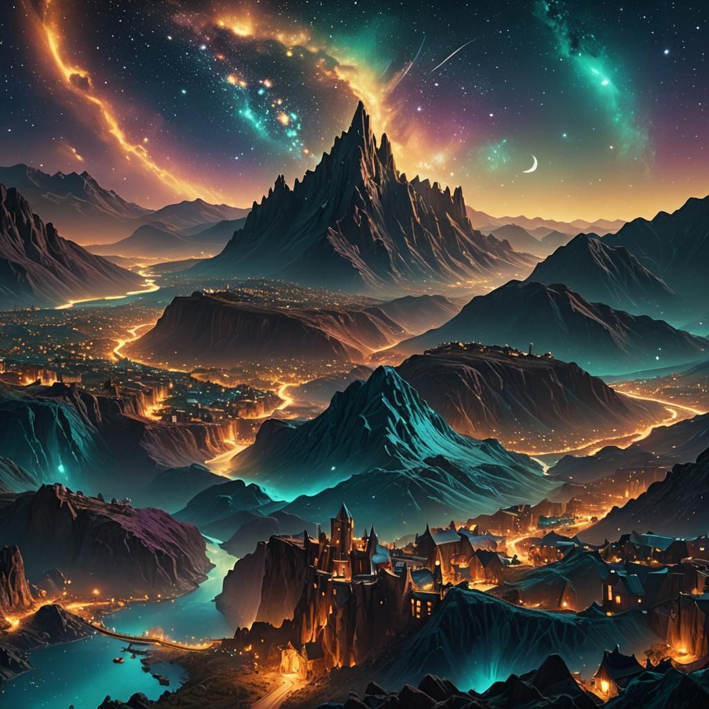 UAP in the night sky - Ethereal UAP Illuminated in Cinematic...