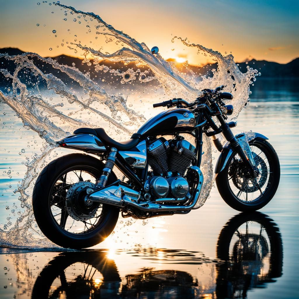 Motorcycle promo art - AI Generated Artwork - NightCafe Creator