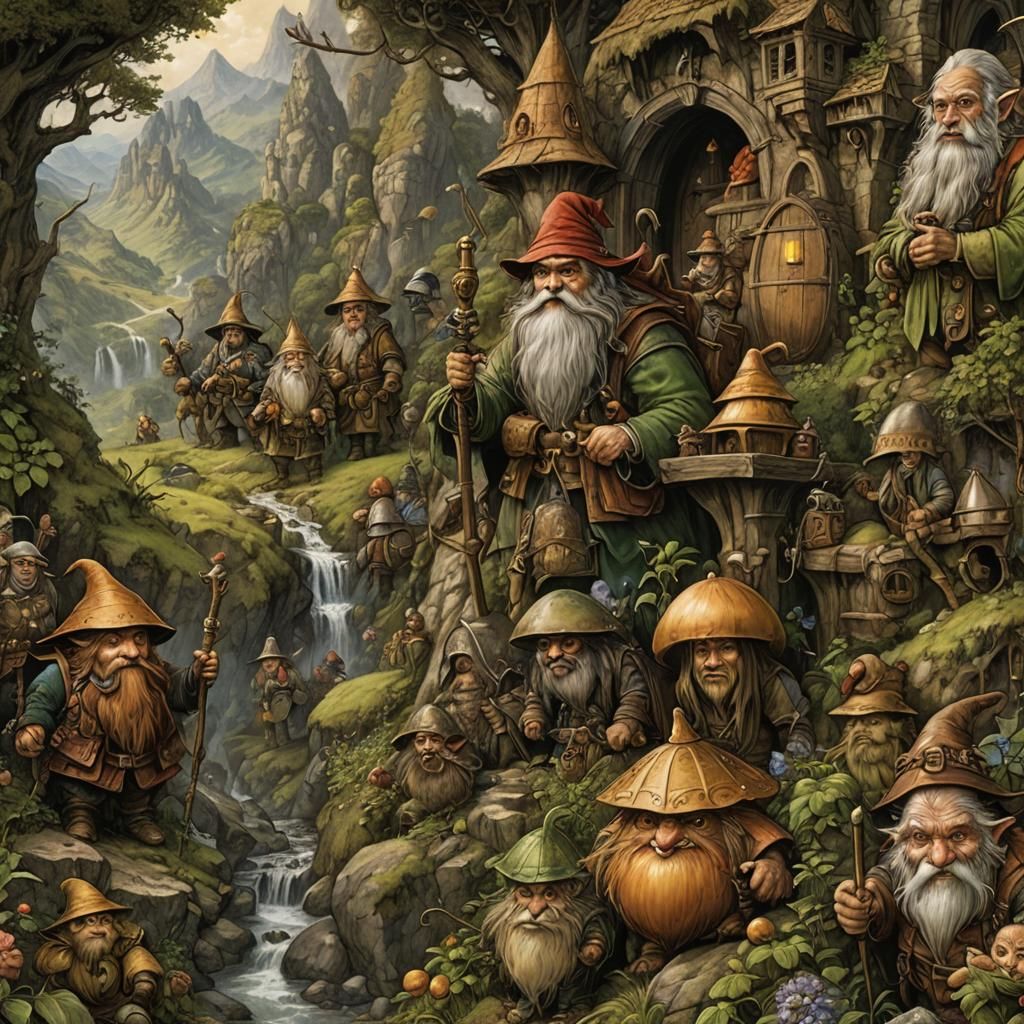 Dwarves, Giants, Goblins, Hobgoblins, Knockers and Ogres - AI Generated ...