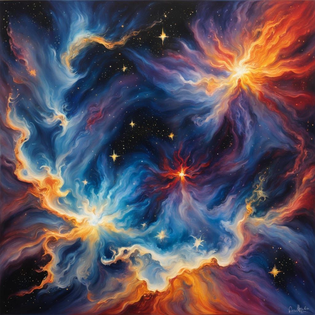 Masterpiece 2.0: an alcohol acrylic (using a blow tool) on paper ...