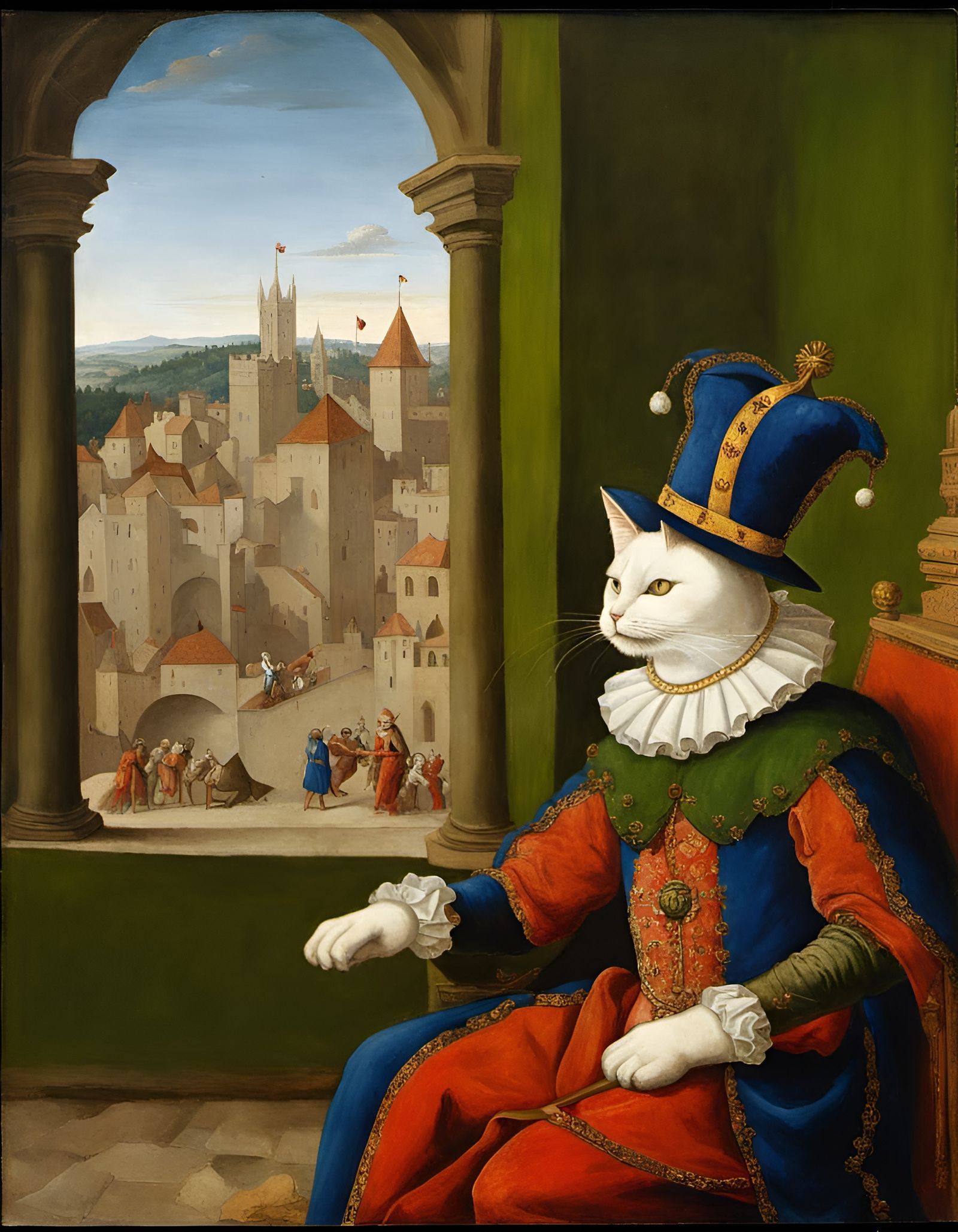 Court jester cat - AI Generated Artwork - NightCafe Creator