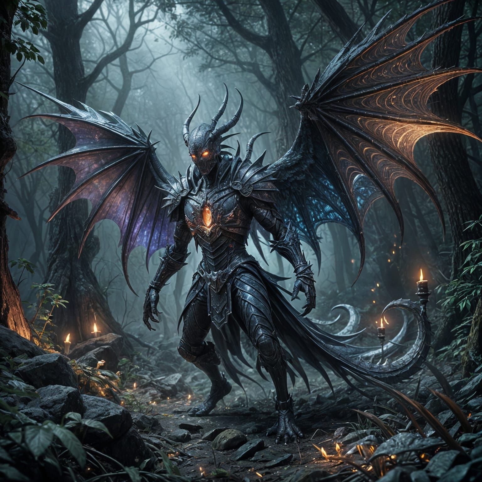 The Angel of Death appears as a spectral dragon.