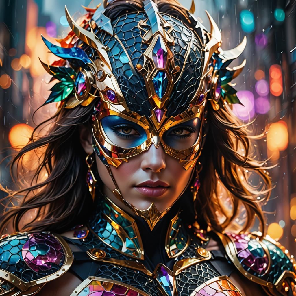 Woman Titan (Close-Up + Bejeweled) - AI Generated Artwork - NightCafe ...