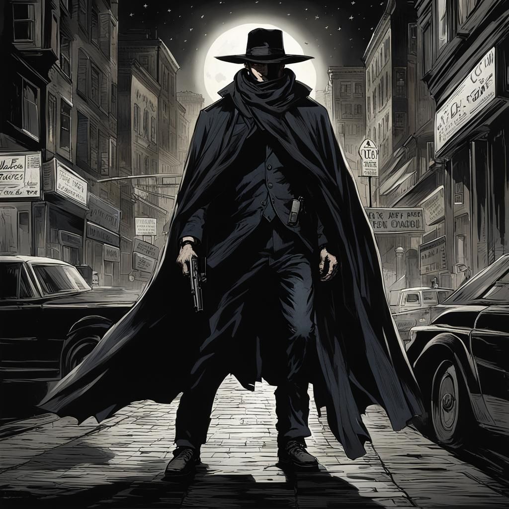 The Shadow knows what evil lurks within the hearts of men - AI Generated Artwork - NightCafe Creator