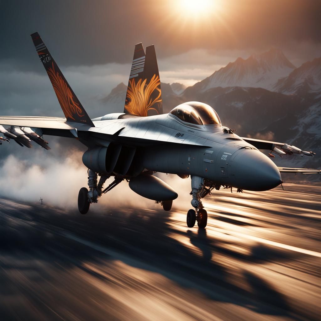F-18 jet - AI Generated Artwork - NightCafe Creator