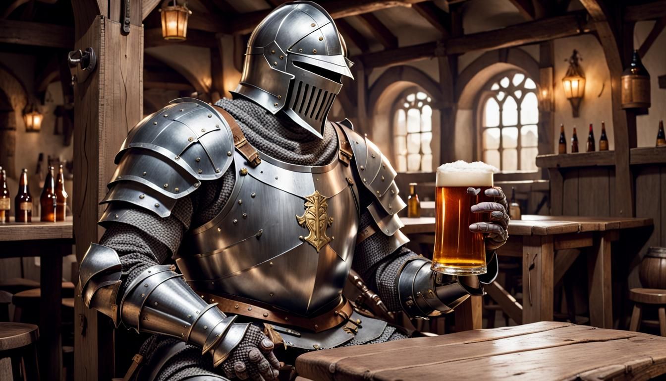 Knight taking a well deserved break - AI Generated Artwork - NightCafe ...