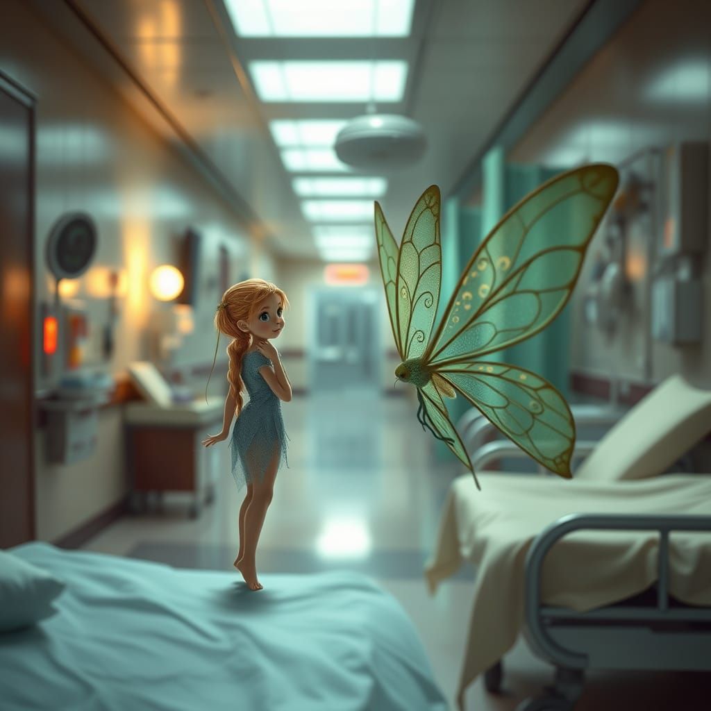 Epic Fairy Hospital Helper in Maximalist Digital M... - AI Art