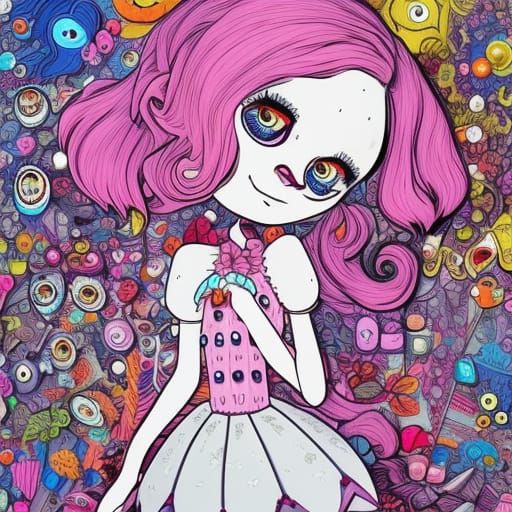 Vanelope Van Sweet from Wreck it Ralph hyperdetailed intricately ...