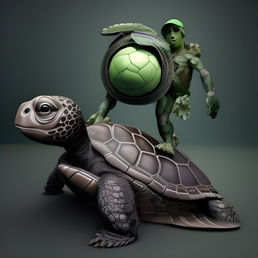 The myth of the turtle supporting the world - AI Generated Artwork ...