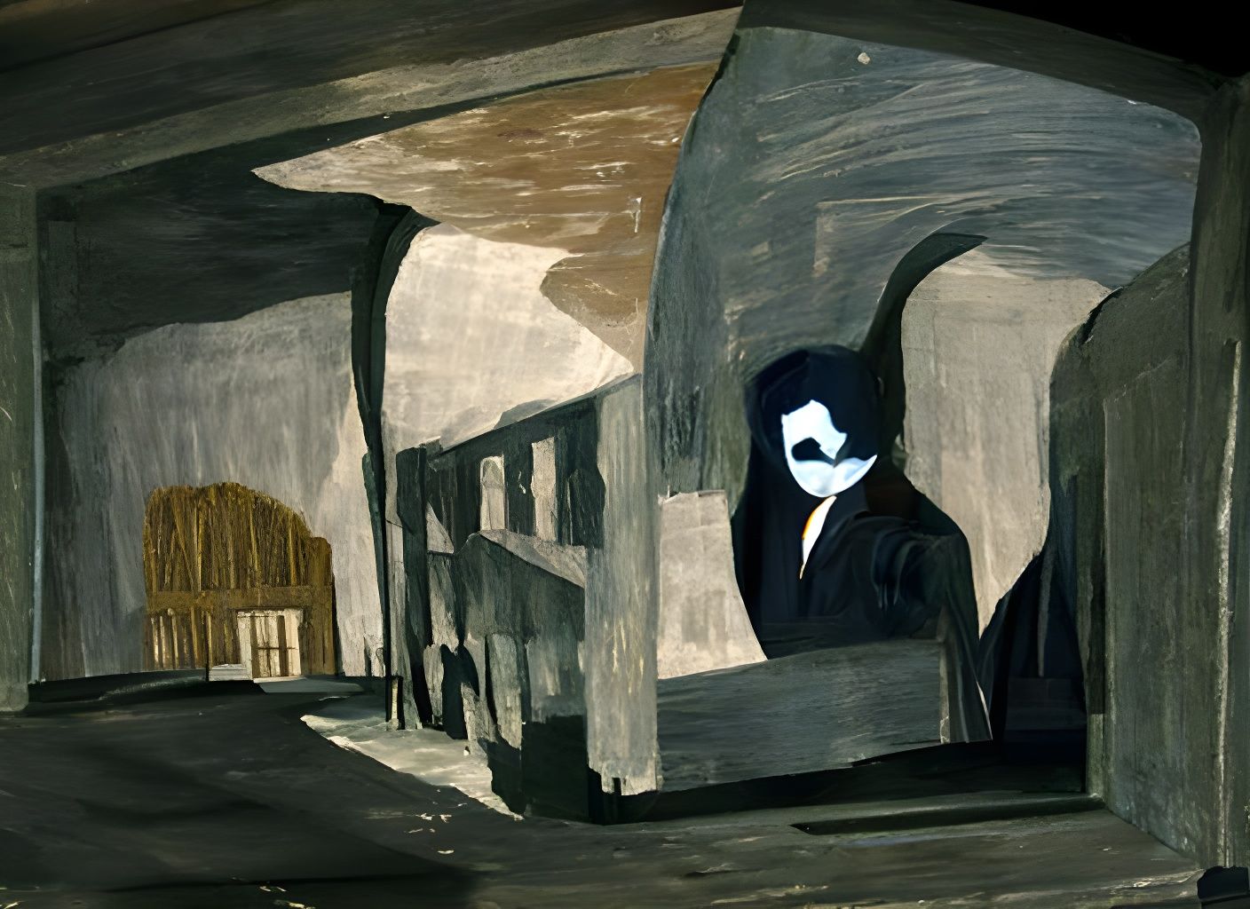 Phantom in the Warehouse - AI Generated Artwork - NightCafe Creator