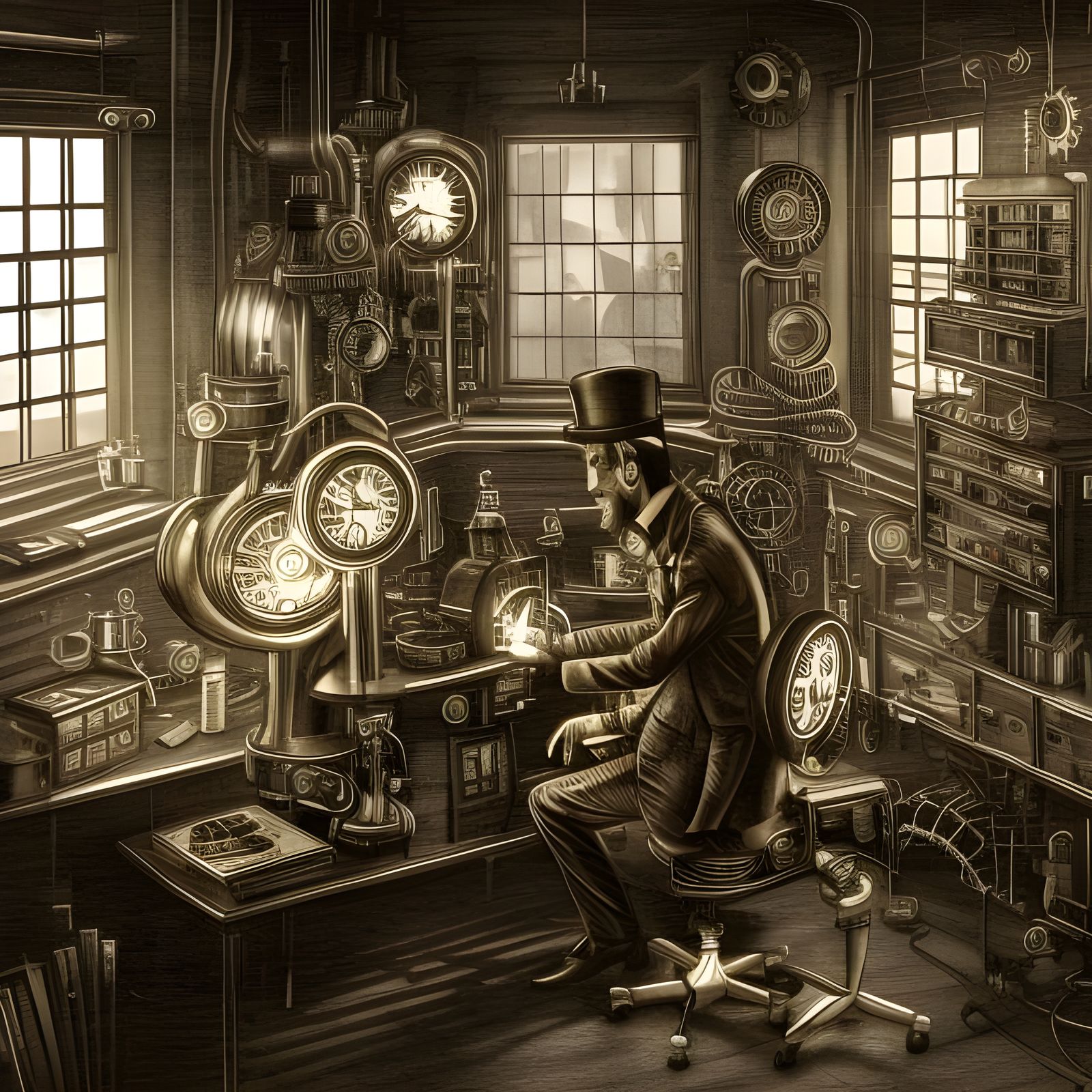 Clockpunk - AI Generated Artwork - NightCafe Creator