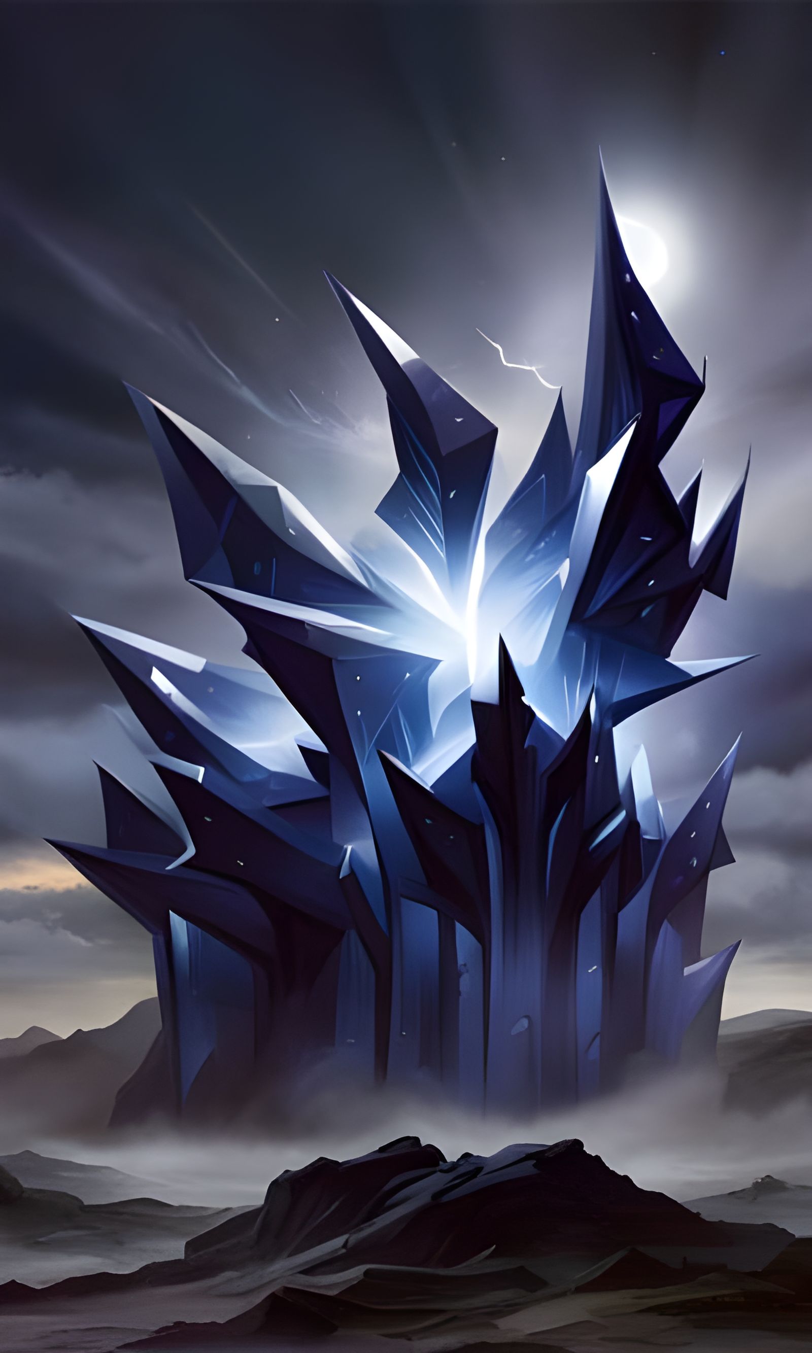 Shadow Crystal - AI Generated Artwork - NightCafe Creator