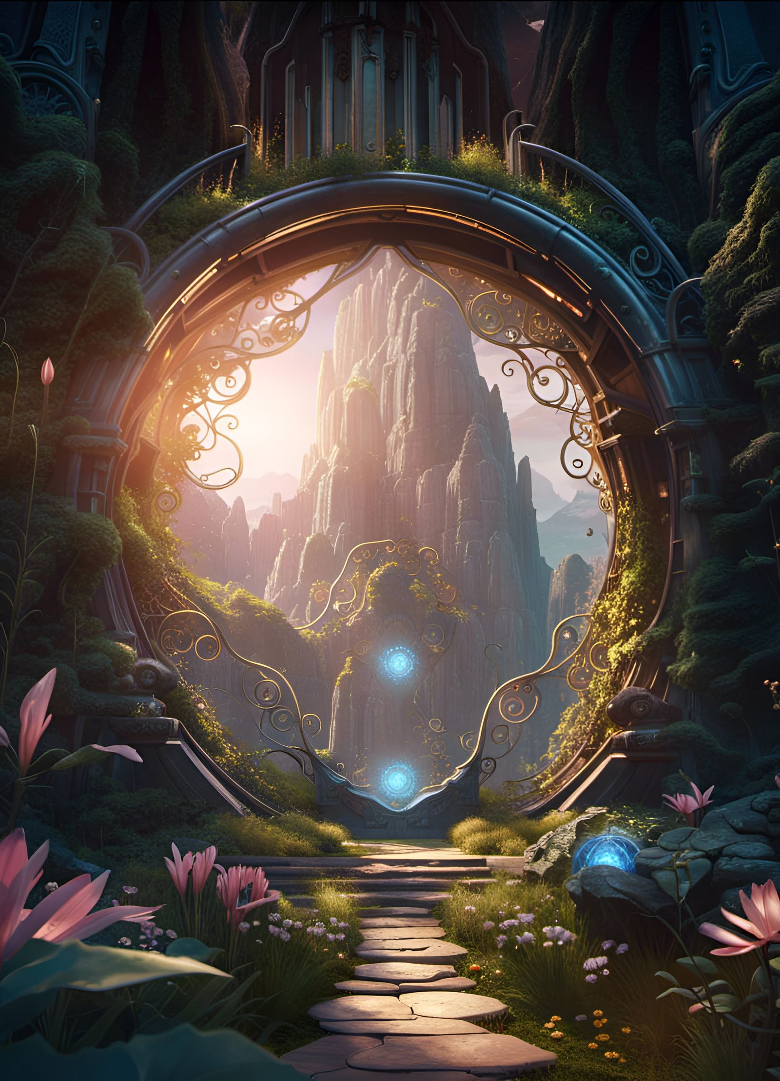 Elven Gate - AI Generated Artwork - NightCafe Creator