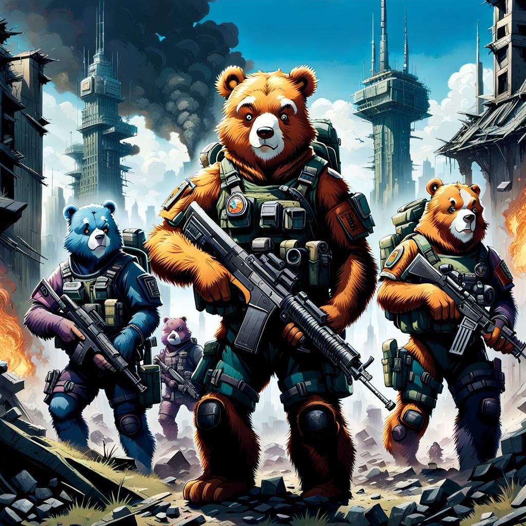 War Bears platoon - AI Generated Artwork - NightCafe Creator