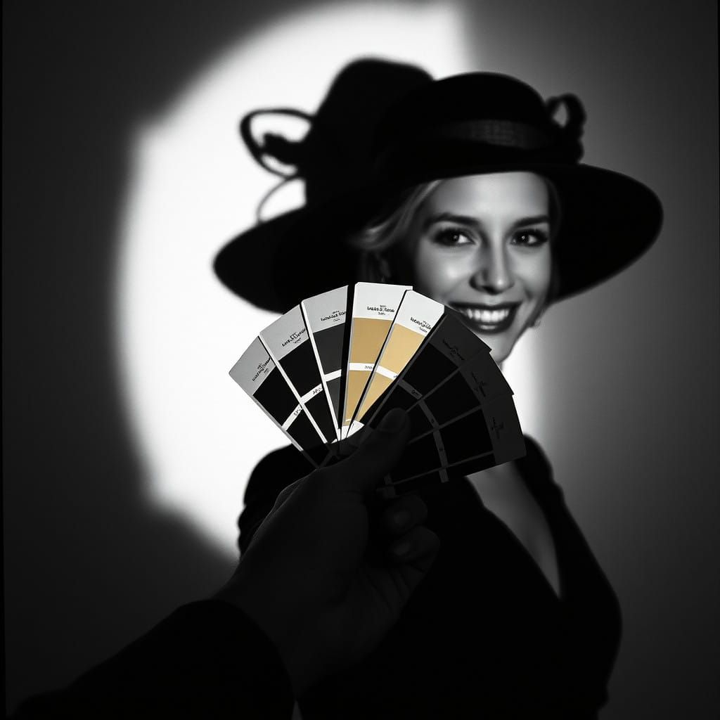 Calloused Hand Guards Vibrant Palette with Elegant... - AI Art