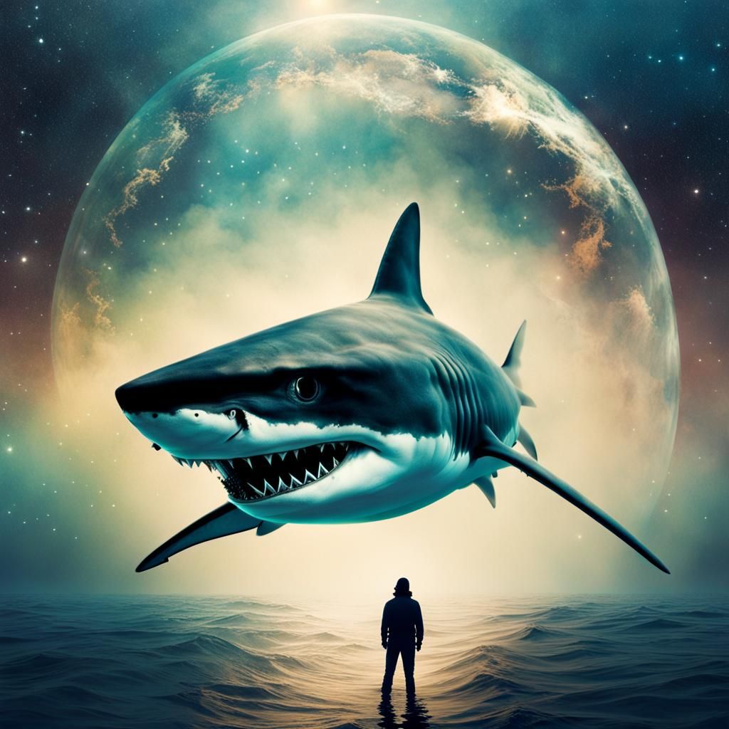 another universe for sharks - AI Generated Artwork - NightCafe Creator