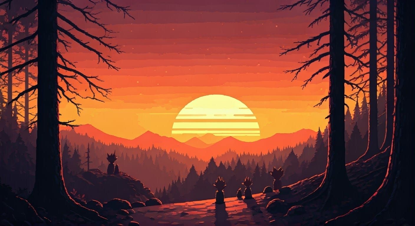 8-bit sunsets on - 8-bit sunsets on