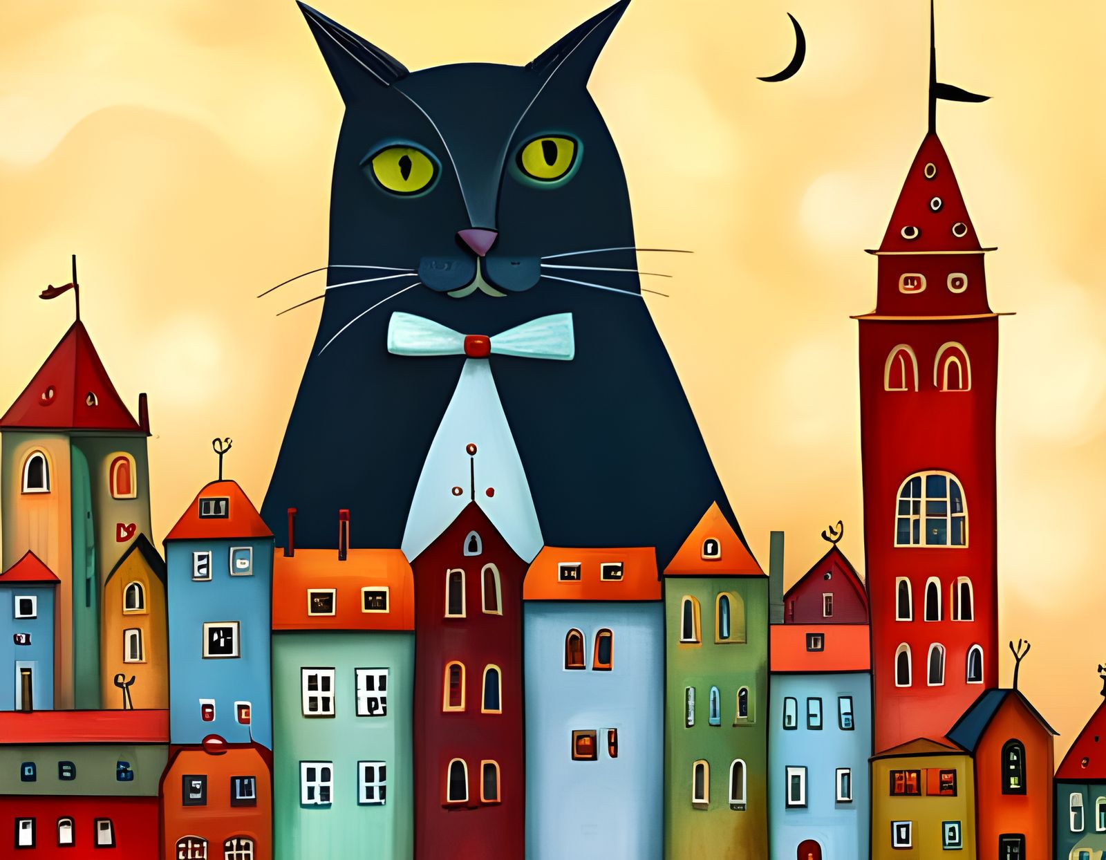 All Hail Catzilla! - AI Generated Artwork - NightCafe Creator