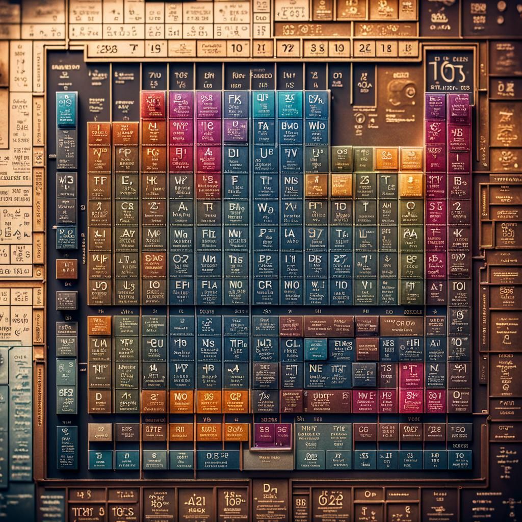 Periodic Table Reimagined - AI Generated Artwork - NightCafe Creator