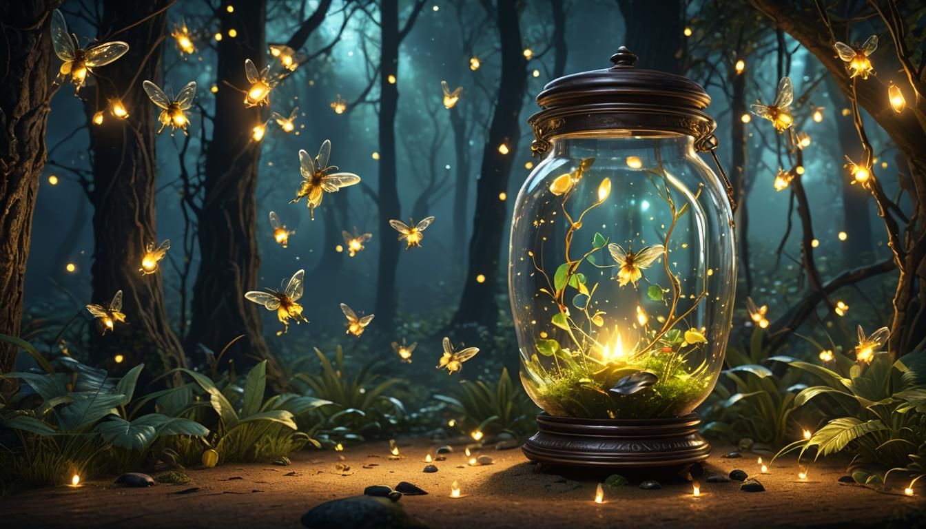 Firefly Lantern - AI Generated Artwork - NightCafe Creator