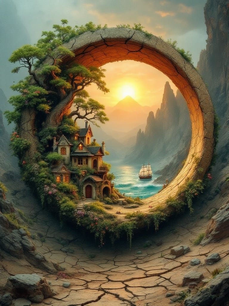 beautiful scenery - Ethereal Dreamscapes Within Ancient Star...