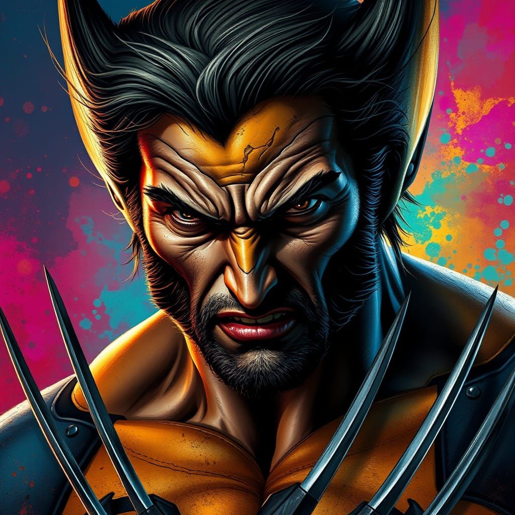 Create an image of wolverine - Hyperrealistic Wolverine in...