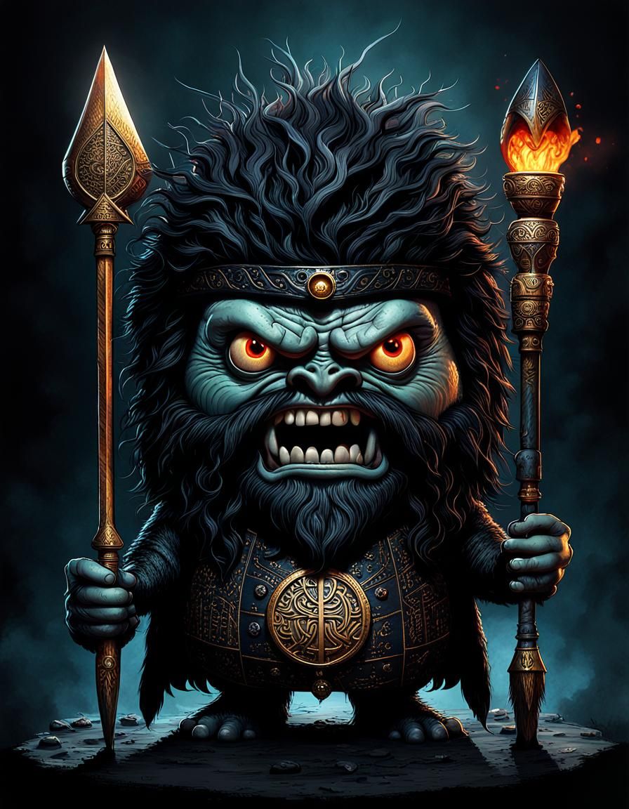 Grimlock- Evil Hobbit / Goblin - AI Generated Artwork - NightCafe Creator