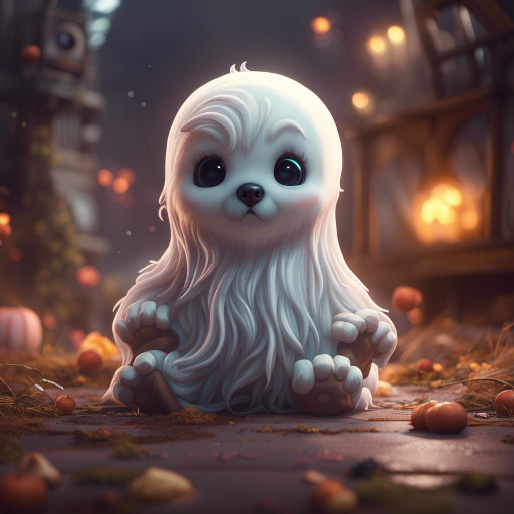 Ghost yeti - AI Generated Artwork - NightCafe Creator