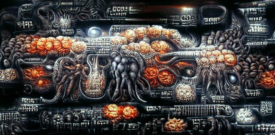 "Azathoth Machine." by H.R. Giger - AI Generated Artwork - NightCafe ...